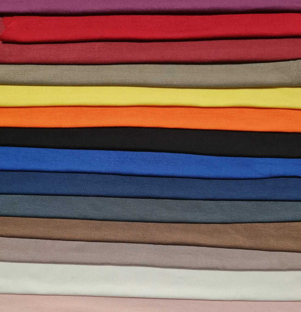 Modal Viscose Lycra Jersey Fabric Soft Touch Plain 63" Wide 4 Way Stre ...